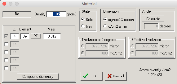 LISE_eloss_calculation